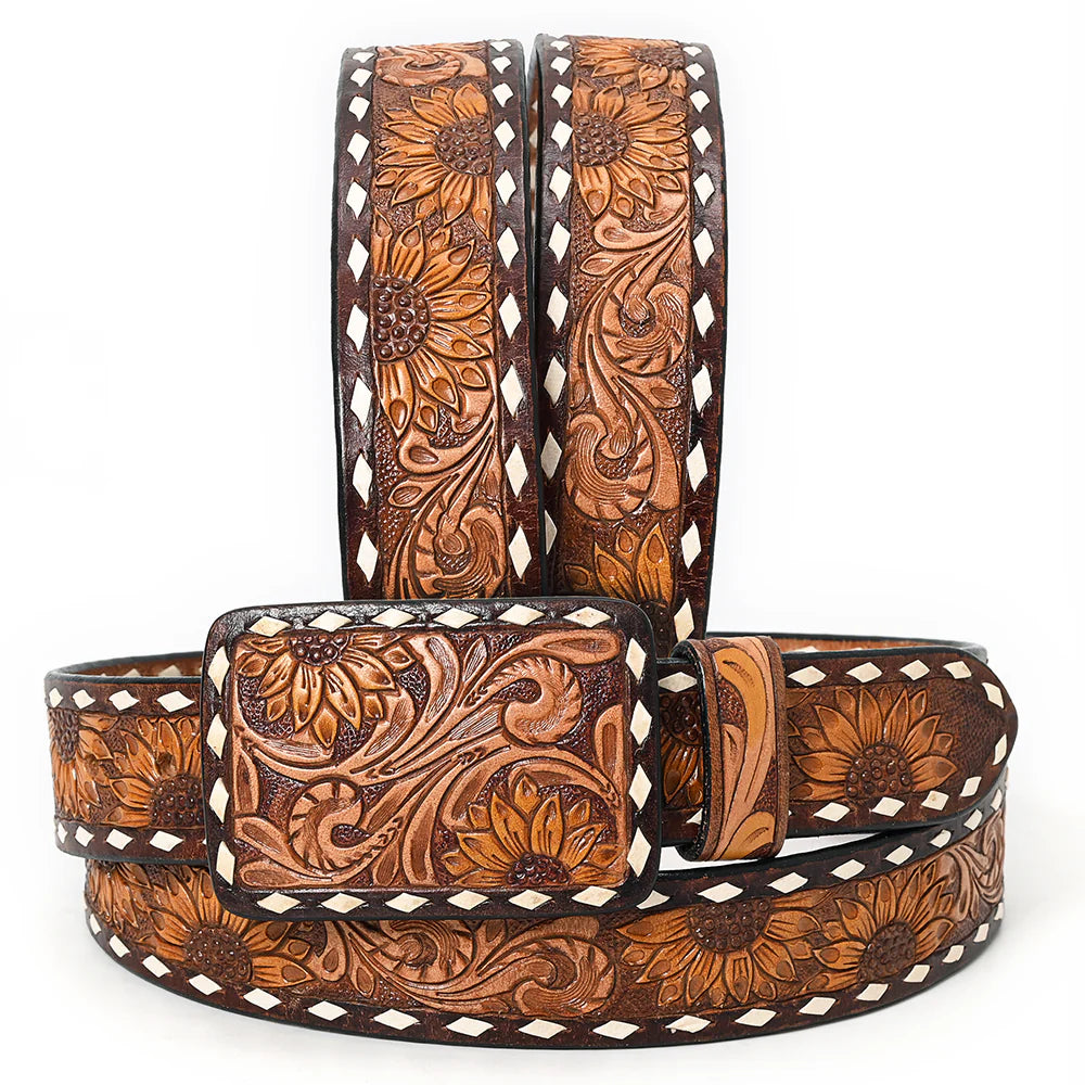 Kayenta Hand Tooled Leather Belt - Shop Dodi Jo's