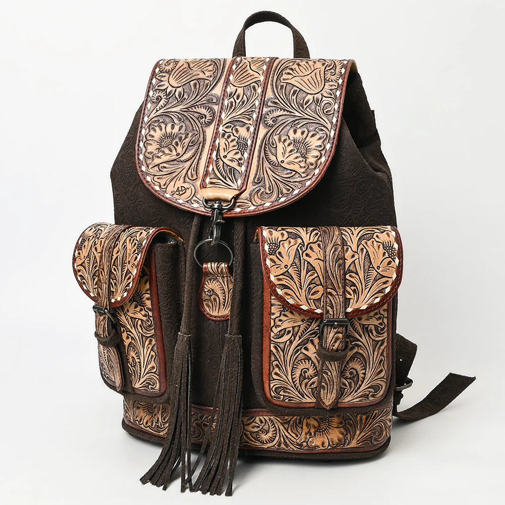 Sierra Summit Western Suede Leather Backpack - Dodi Jo's