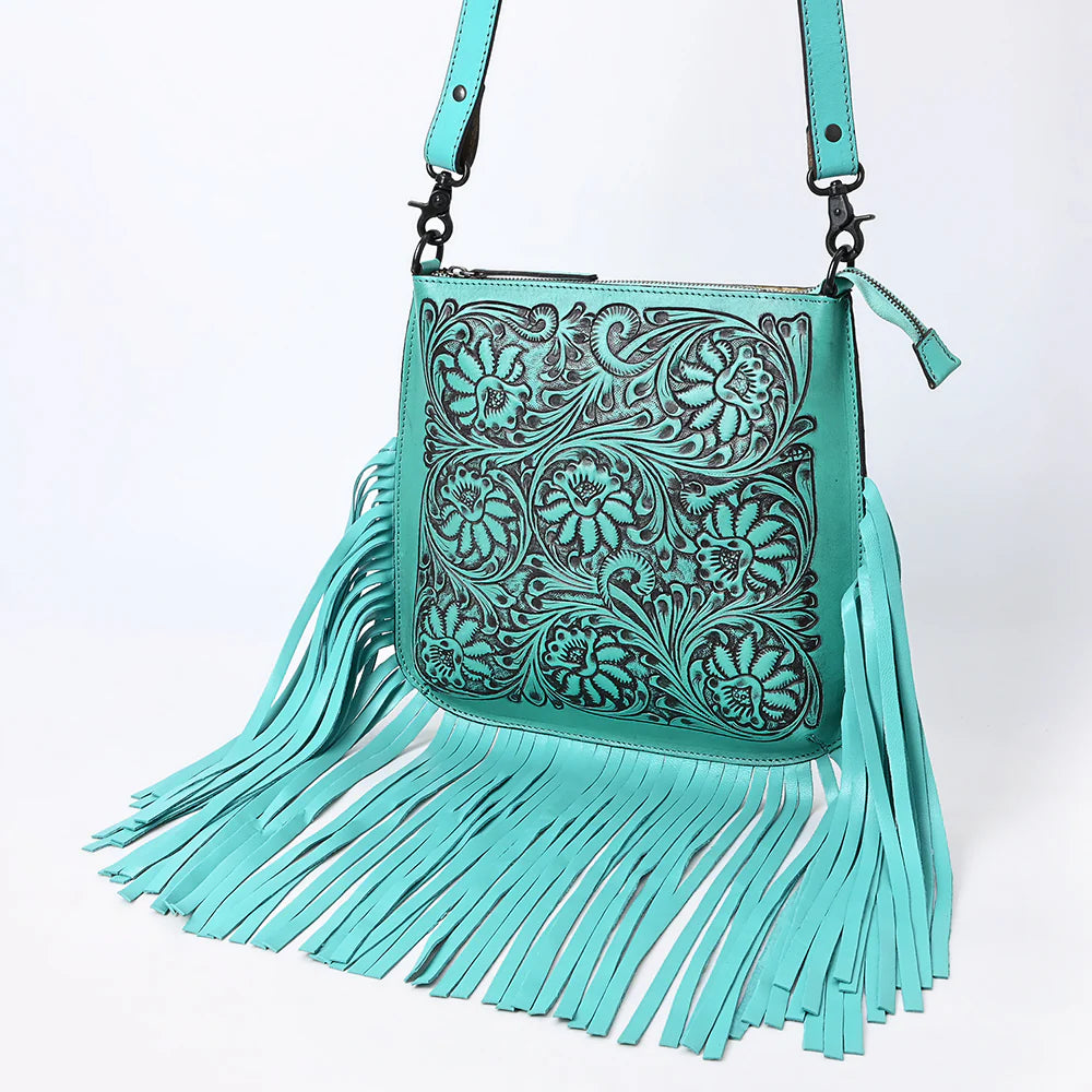 Western Wanderer Hand Tooled Leather Crossbody Purse - Shop Dodi Jo's