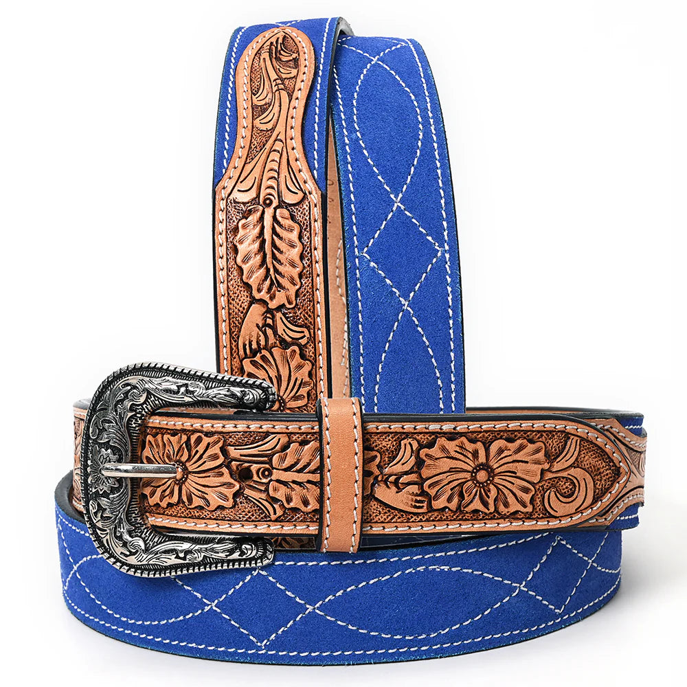 Desert Suede Hand Tooled Leather Belt – Dodi Jo's