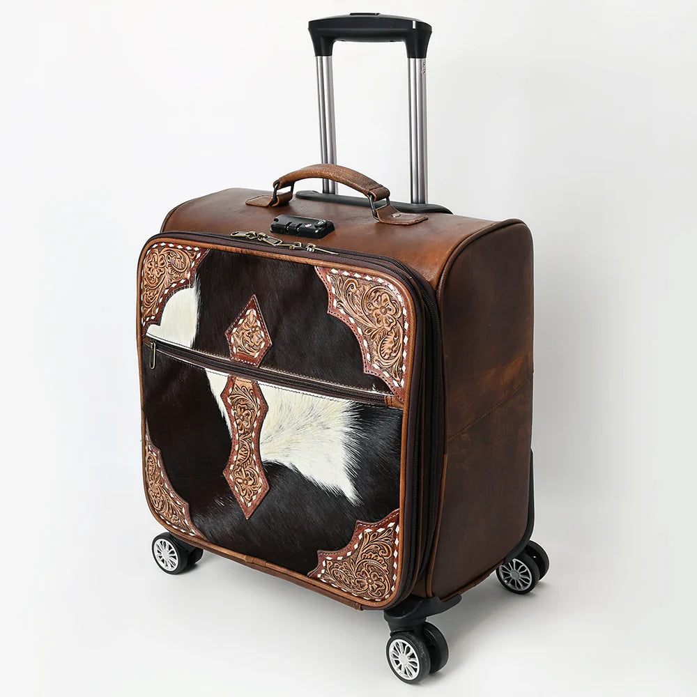 Birmingham Hand Tooled Leather Suitcase - Shop Dodi Jo's