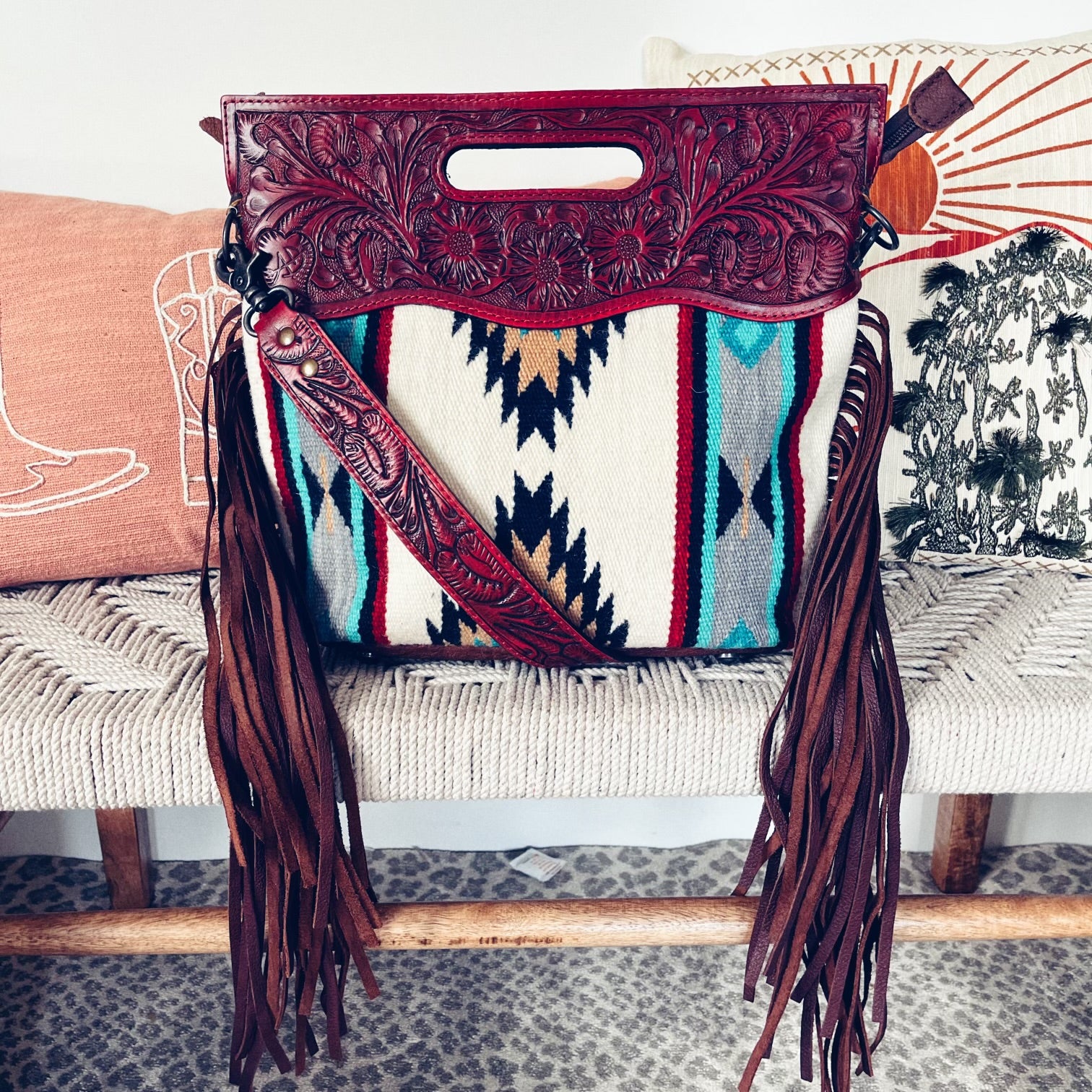 Red River Western Leather Crossbody Purse – Dodi Jo's