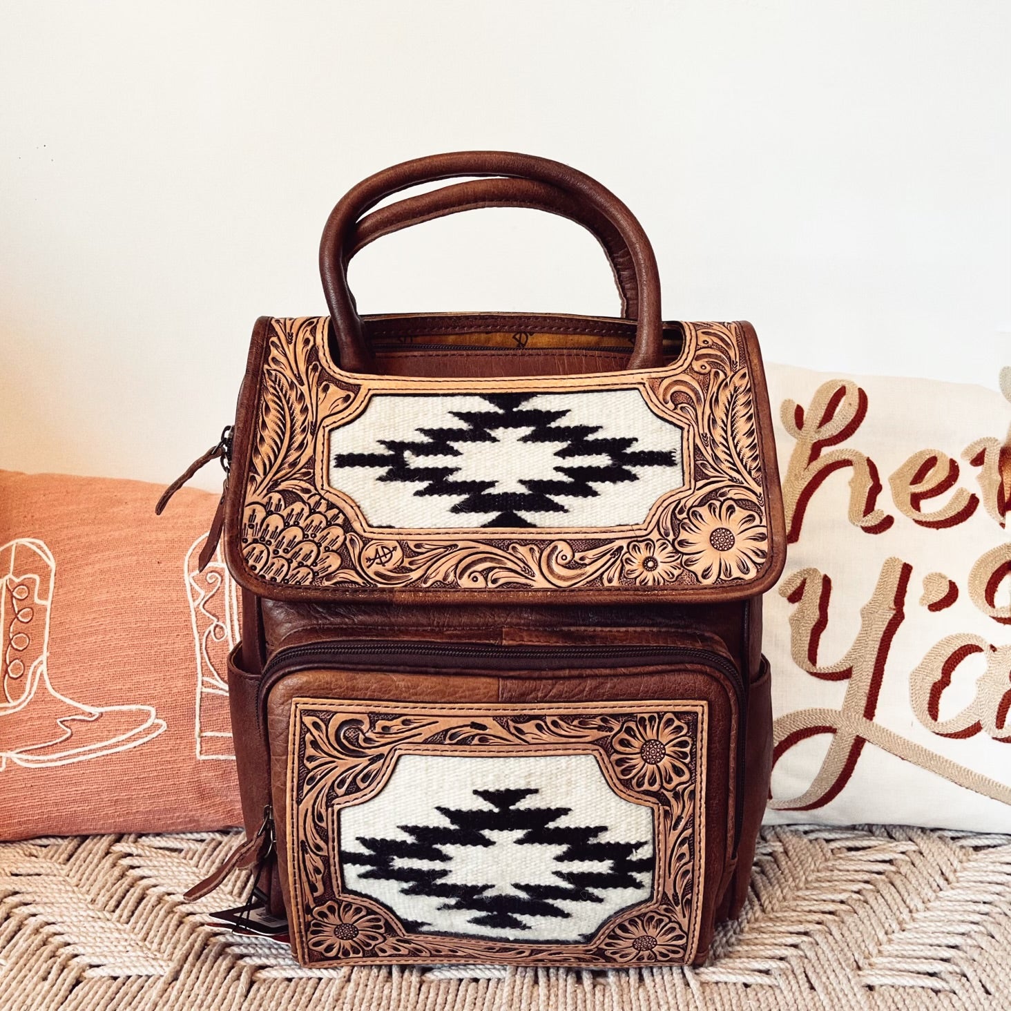 Whitecap Western Leather Backpack - Shop Dodi Jo's