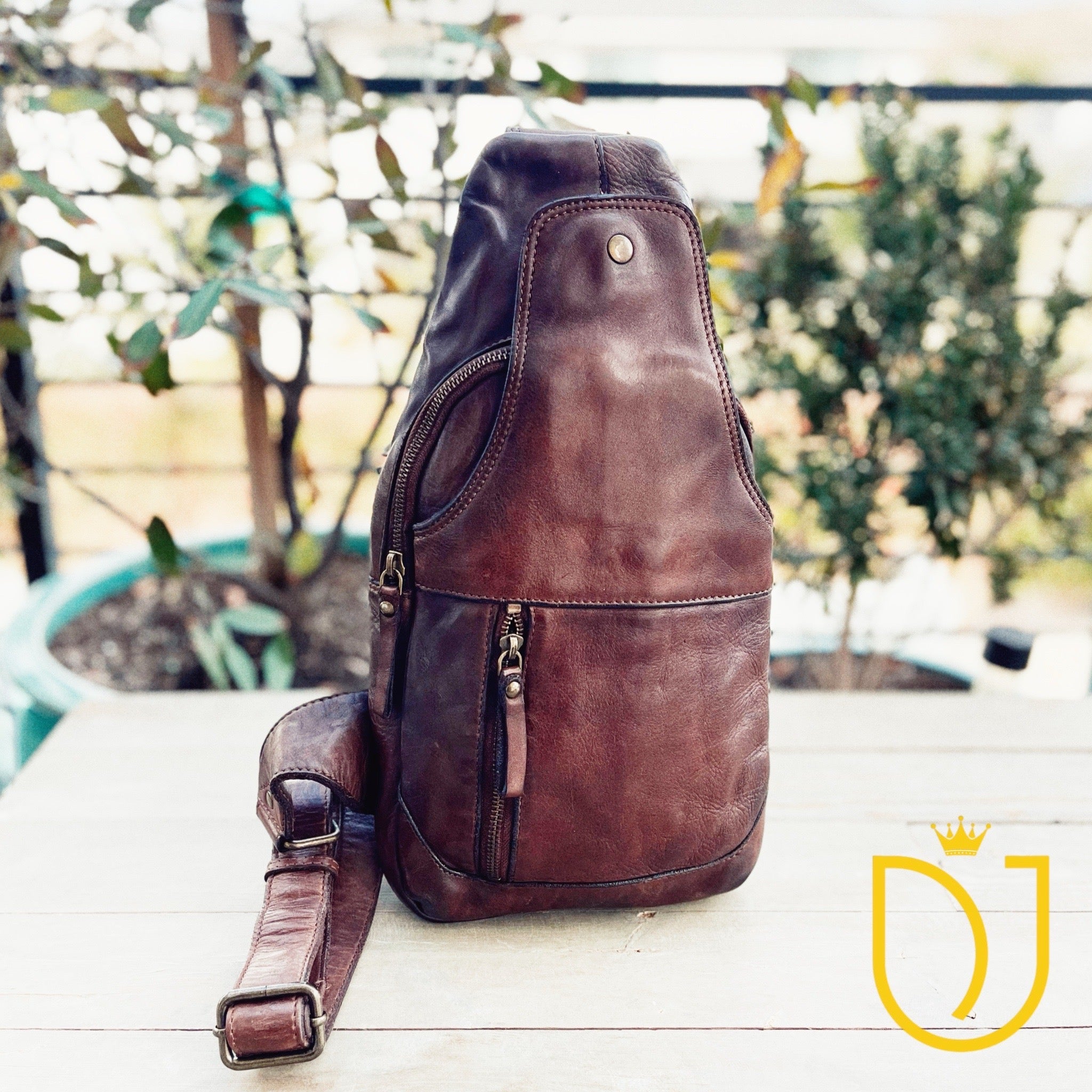 Florence Italian Leather Sling Bag - Shop Dodi Jo's