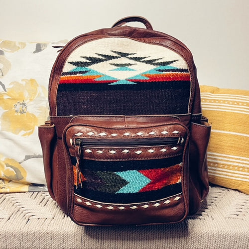 Buy Hand Tooled Western Leather Backpack Purse at Dodi Jo's