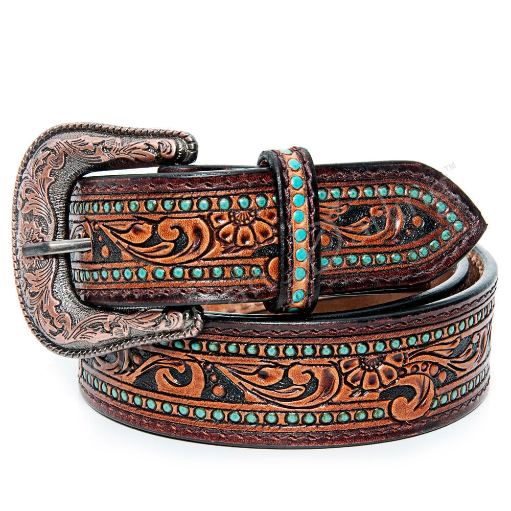 Dottie's Hand Tooled Leather Belt - Shop Dodi Jo's
