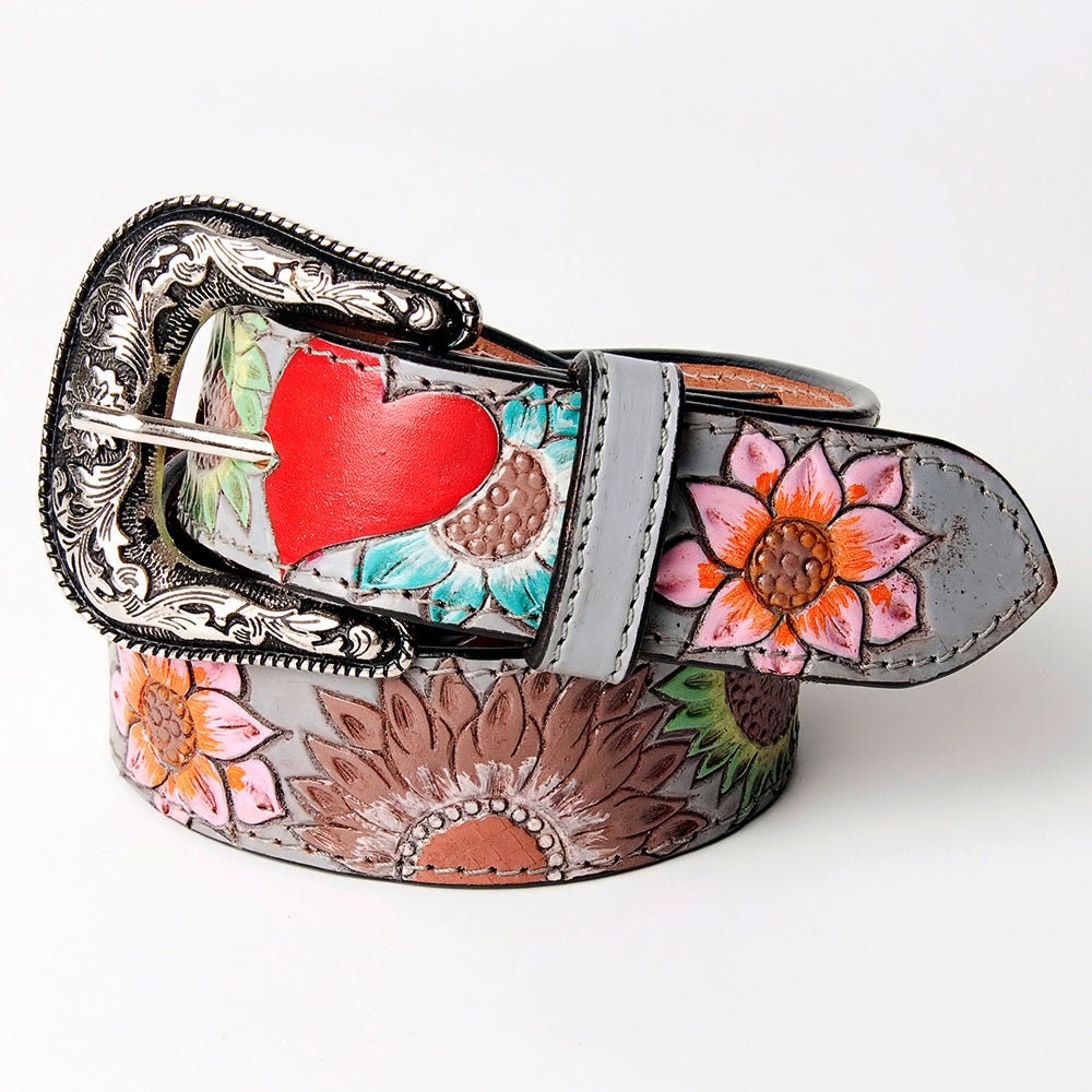 You Have My Heart Hand Tooled Leather Belt - Shop Dodi Jo's