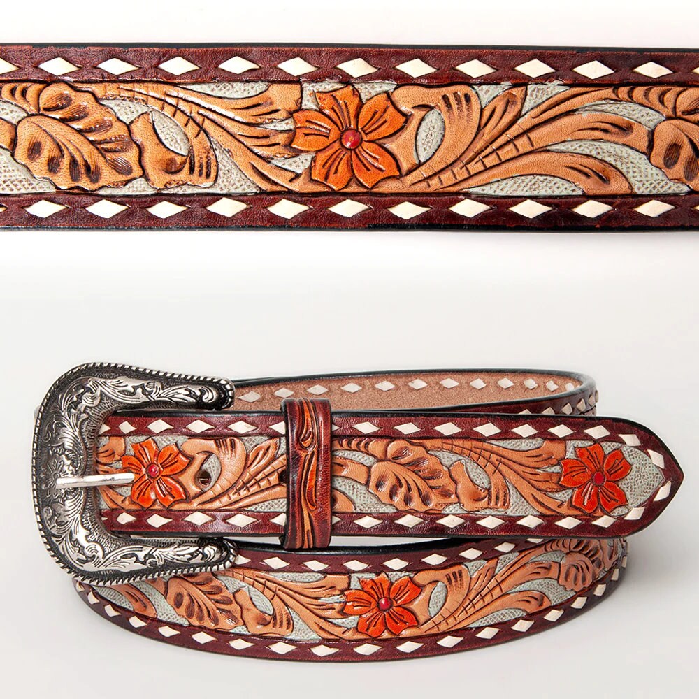 Front Range Hand Tooled Leather Belt – Dodi Jo's