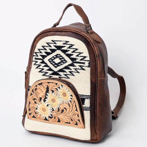 Buy Hand Tooled Western Leather Backpack Purse at Dodi Jo's