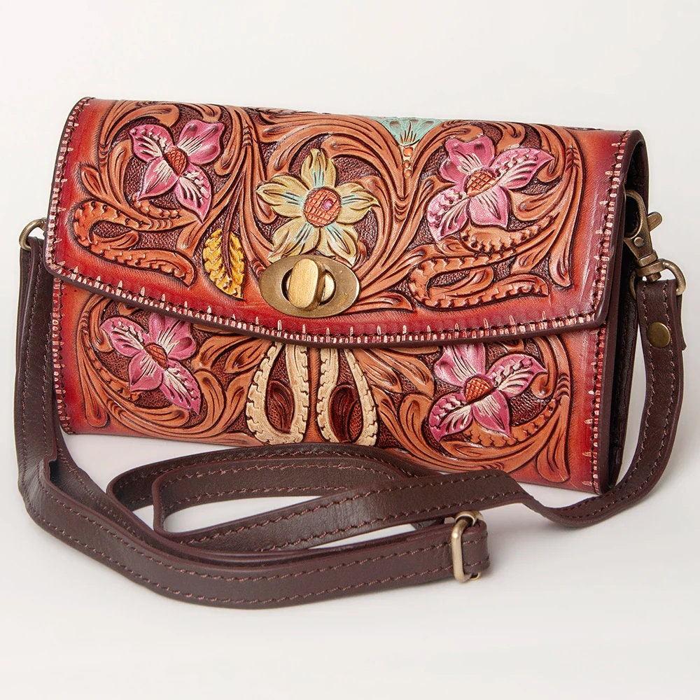 Arrowhead Springs Western Leather Crossbody Wallet – Dodi Jo's