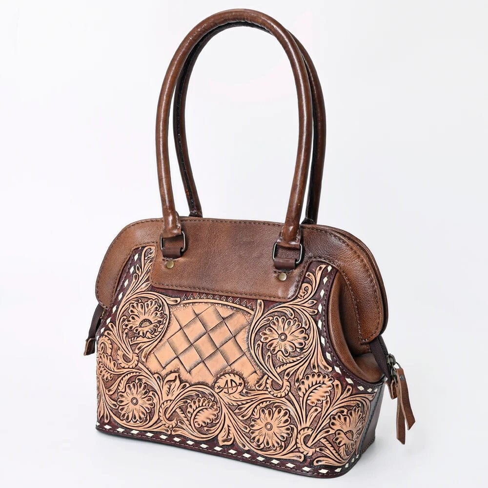 Ruby Valley Hand Tooled Leather Shoulder Bag – Dodi Jo's